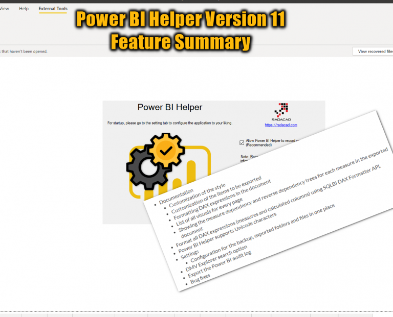 Power BI Helper Version 11 Feature Summary – Power BI Helper